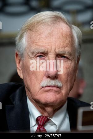 United States Senator Angus King, Jr. (Independent of Maine) makes ...
