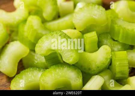 Homemade Organic Diced Chopped Celery Ready to Cook With Stock Photo ...