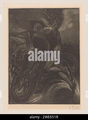 Perseus and the sea monster, Johannes Josephus Aarts, 1881 - 1934 print ...