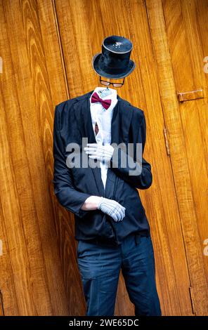Street performer as Invisible Man Stock Photo - Alamy