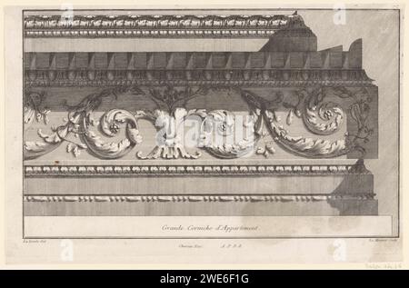 Cornice, C. le Meunnié, after Richard de Lalonde, 1784 - 1785 print A ...