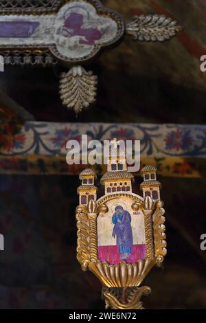 Fresco in the Saint Naum Monastery near Ohrid in Macedonia Stock Photo ...