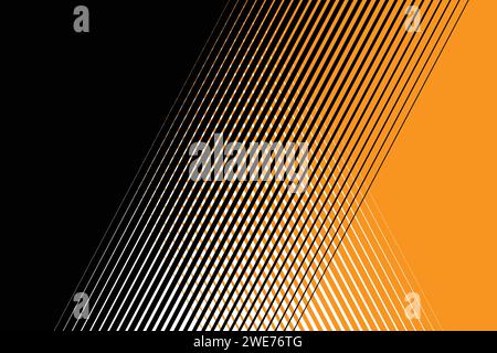 Thin straight line smooth transition from black to white line pattern ...