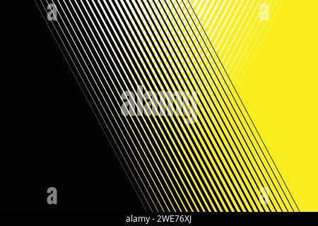 Thin straight line smooth transition from black to white line pattern ...