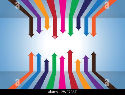 Colorful arrows up infographic vector illustration Stock Vector Image ...
