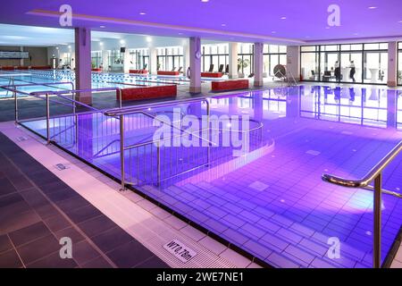View into the swimming pool of the reopened Tiergarten municipal ...