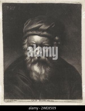 Portrait of Thomas Parr, Paul van Somer (II), After Wallerant Vaillant ...