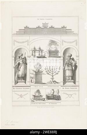 Ark of the covenant and objects from the tabernacle, 1740 print Ark of ...