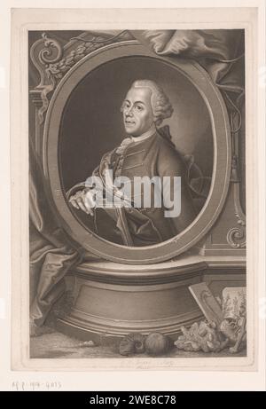 PortraT van Georg Wolfgang Knorr, Johann Adam Schweickart, after Johann ...