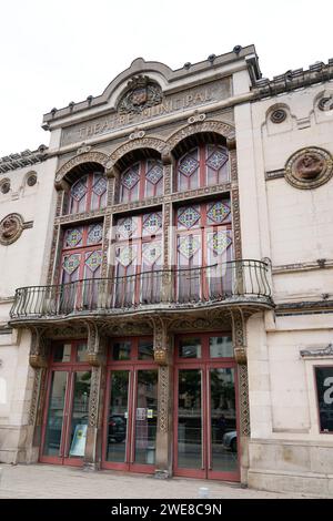 tulle , France - 01 20 2024 : theatre municipal of tulle town sign text ...