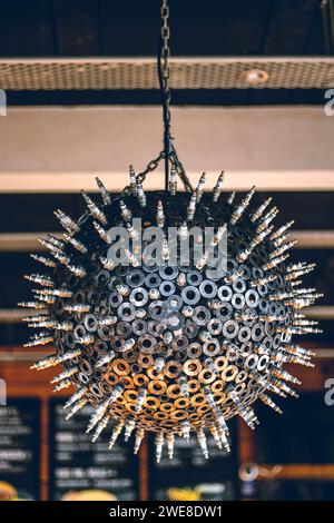 Industrial urban modern chic stylised pendant lighting made from ...