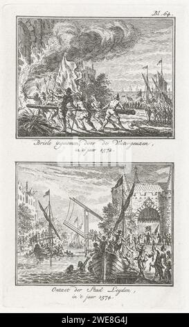 Intake of Brielle, 1572, Simon Fokke, 1752 - 1782 print Presentation ...