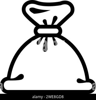 Money bag icon, made in line style Stock Vector Image & Art - Alamy