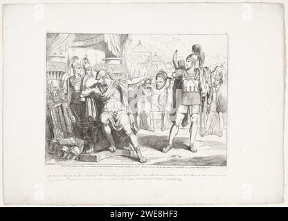 Hannibal at the head of Hasdrubal, Bartolomeo Pinelli, 1818, The head ...