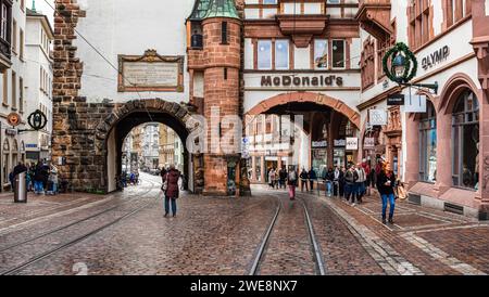 Freiburg im Breisgau, Germany - December 31, 2017: People dressed ...