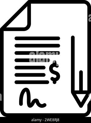 Icon for contract,bond,commitment Stock Vector Image & Art - Alamy