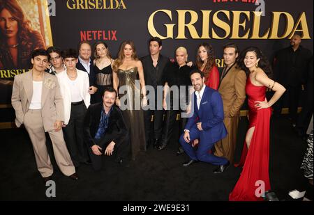 MIAMI, FLORIDA - JANUARY 23: The cast of Griselda attends Netflix's ...