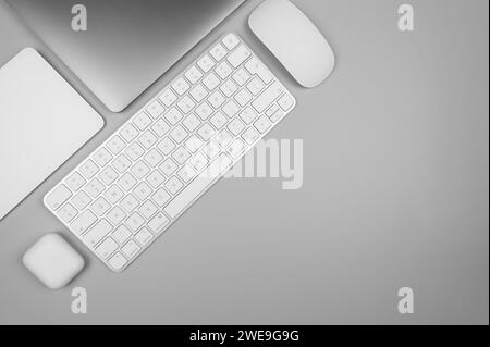 Modern computer mouse on light background Stock Photo - Alamy