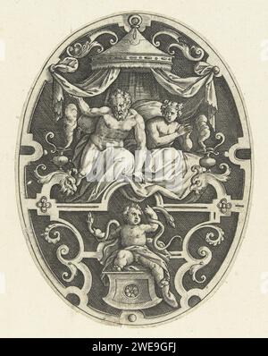 Hercules strangles two snakes in his cradle, Etienne Delaune, 1573 ...