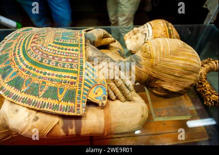 Interior View with an Ancient Egyptian Statues of Ramesses linked to ...