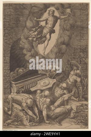Giorgio Ghisi (Engraver) Resurrection of Christ. Copper engraving print ...