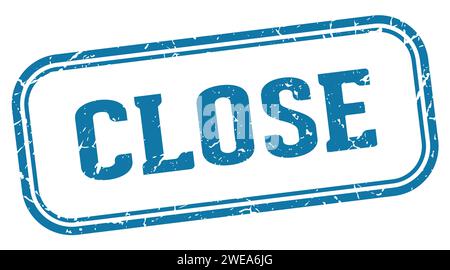 close stamp. close rectangular stamp isolated on white background Stock ...