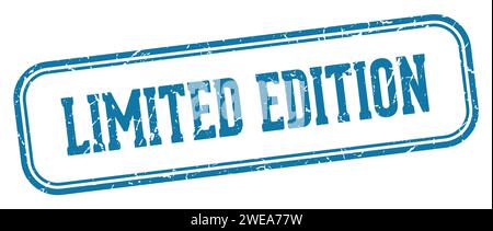limited edition stamp. limited edition rectangular stamp isolated on ...