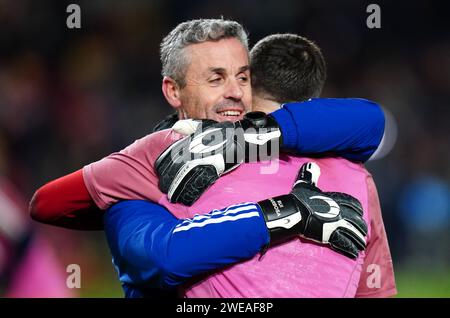 Rui Barbosa, Nottingham Forest goalkeeping coach during the Premier ...