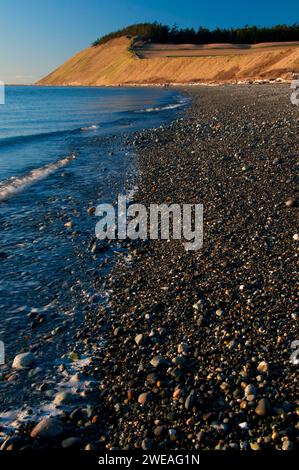 The beach at Ebey's Landing State Park, near Coupeville, a town on ...