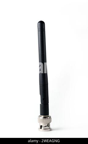 Omnidirectional antenna on white background Stock Photo - Alamy
