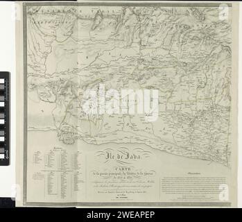 Map of Java, during the Java War 1825-1830 (right part), Alfred Bayly ...