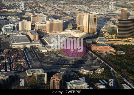Aerial View of the Sphere Las Vegas, Nevada, USA Stock Photo - Alamy