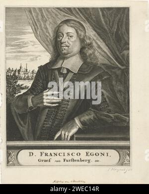 Portrait of Frans Egon, count of Fürstenberg, Johann Martin Lerch, c ...