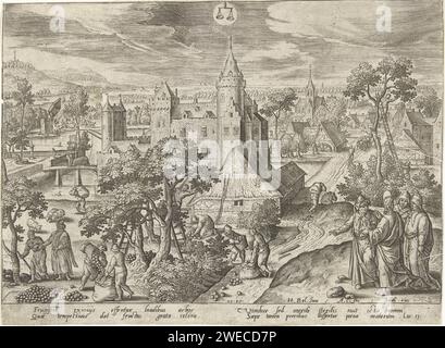 Christ and the fig tree sign Stock Photo - Alamy