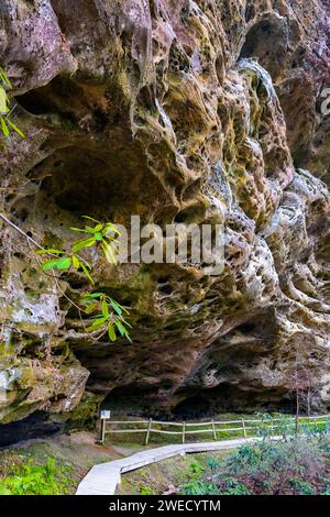 Hazard Cave trail rocks formation at Big South Fork National River and ...