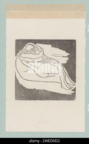 Daphnis and Chloë lying together, Aristide Maillol, 1937 print paper ...