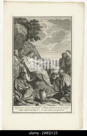 Resurrection of Christ, Jacob Folkema, 1702 - 1767 print Christ has risen from his grave and ...