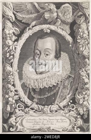 Portrait of Ferdinand II, German Keizer, Anonymous, 1619 - 1652 print ...