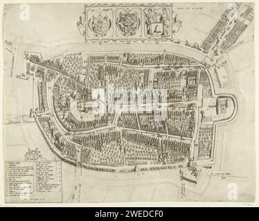 Map of Franeker, 1598, The Netherlands Stock Photo - Alamy
