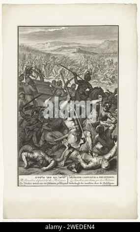 Israelites defeated by the Philistines, c. 1711 - c. 1720 print The ...