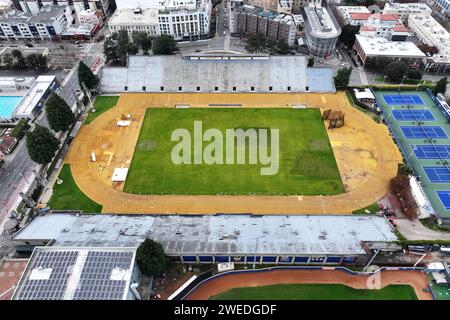 A general overall aerial view of Edwards Stadium on the campus of ...