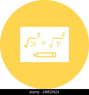 Solving Formula icon vector image. Suitable for mobile application web ...