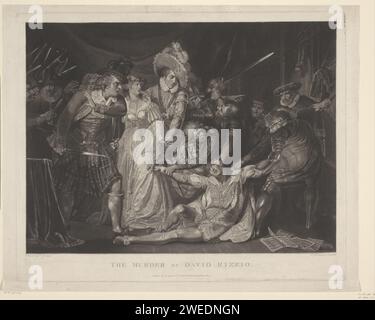 The Murder of David Rizzio Stock Photo - Alamy