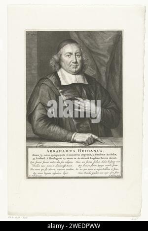 Portrait of Abraham Heidanus, Abraham BLOTELING, After Jan Lievens ...