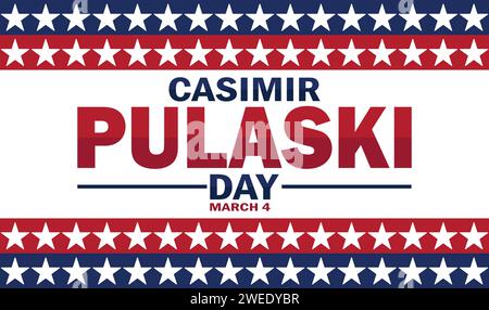 Casimir Pulaski Day Vector illustration. March 4. Holiday concept ...