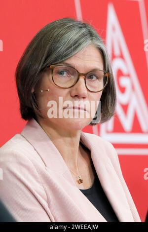 Christiane Benner, Chairwoman of IG Metall, recorded during an ...