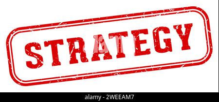 strategy stamp. strategy rectangular stamp isolated on white background ...