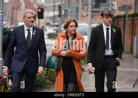 Emma Webber, the mother of Barnaby Webber (left) and Dr Sanjoy Kumar ...