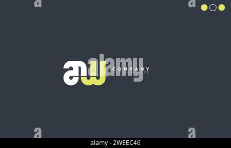 AW Alphabet letters Initials Monogram logo Stock Vector Image & Art - Alamy
