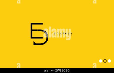 ED Alphabet letters Initials Monogram logo Stock Vector Image & Art - Alamy